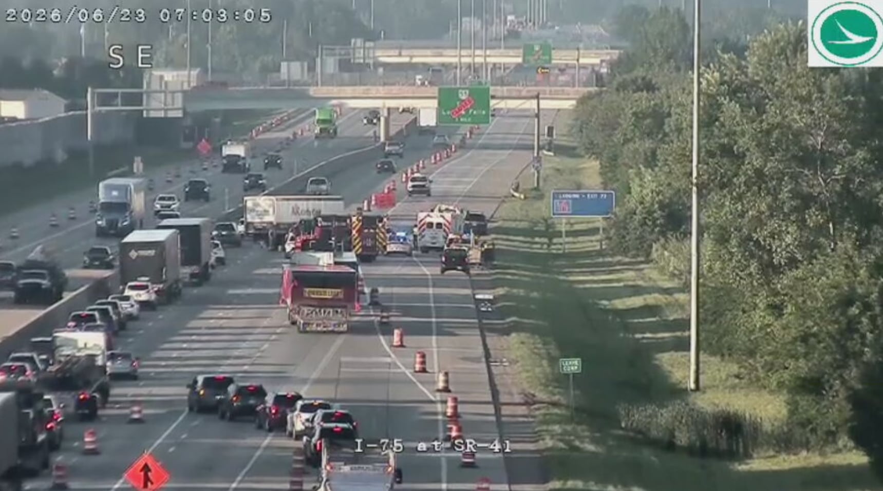 5 injured after multi-vehicle chain reaction crash on I-75 SB in Miami ...
