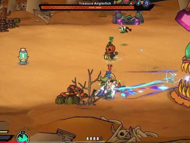 How to defeat the treasure anglerfish in Lost Castle 2