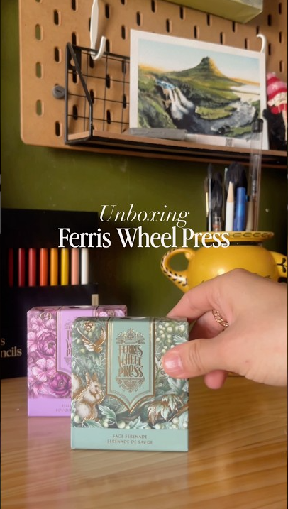Unboxing Ferris Wheel Press art supplies