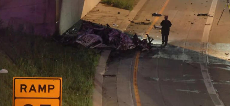 Car fire in Flint closes exit