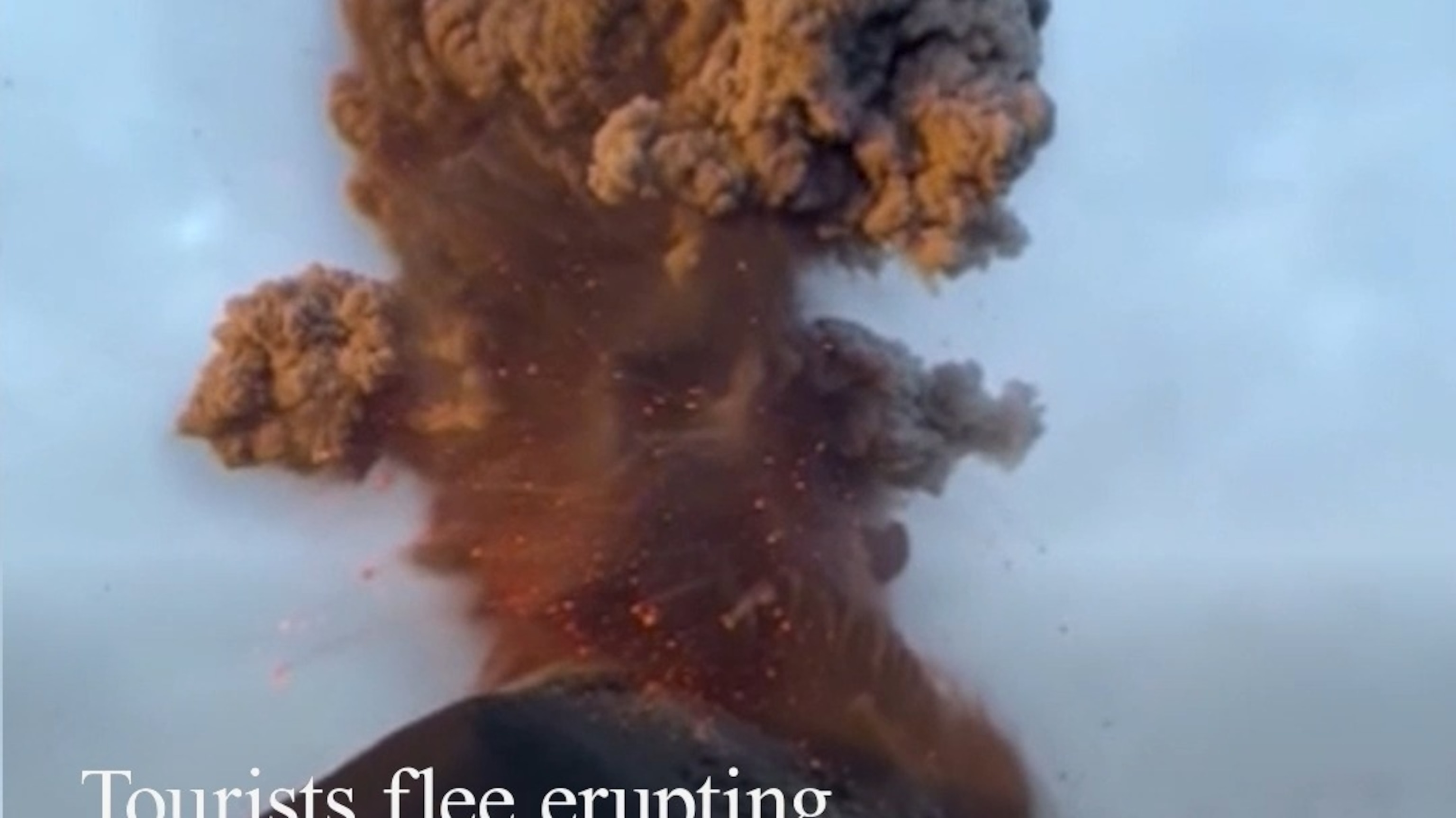 Tourists flee erupting volcano in Guatemala