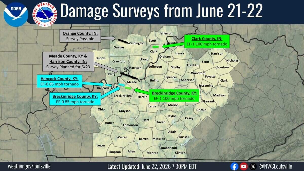 Weather officials confirm at least 3 tornadoes hit Kentucky during ...