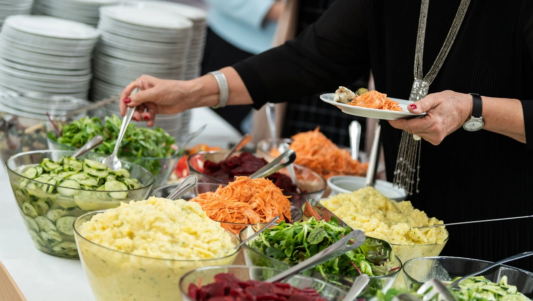 5 times to avoid the buffet line