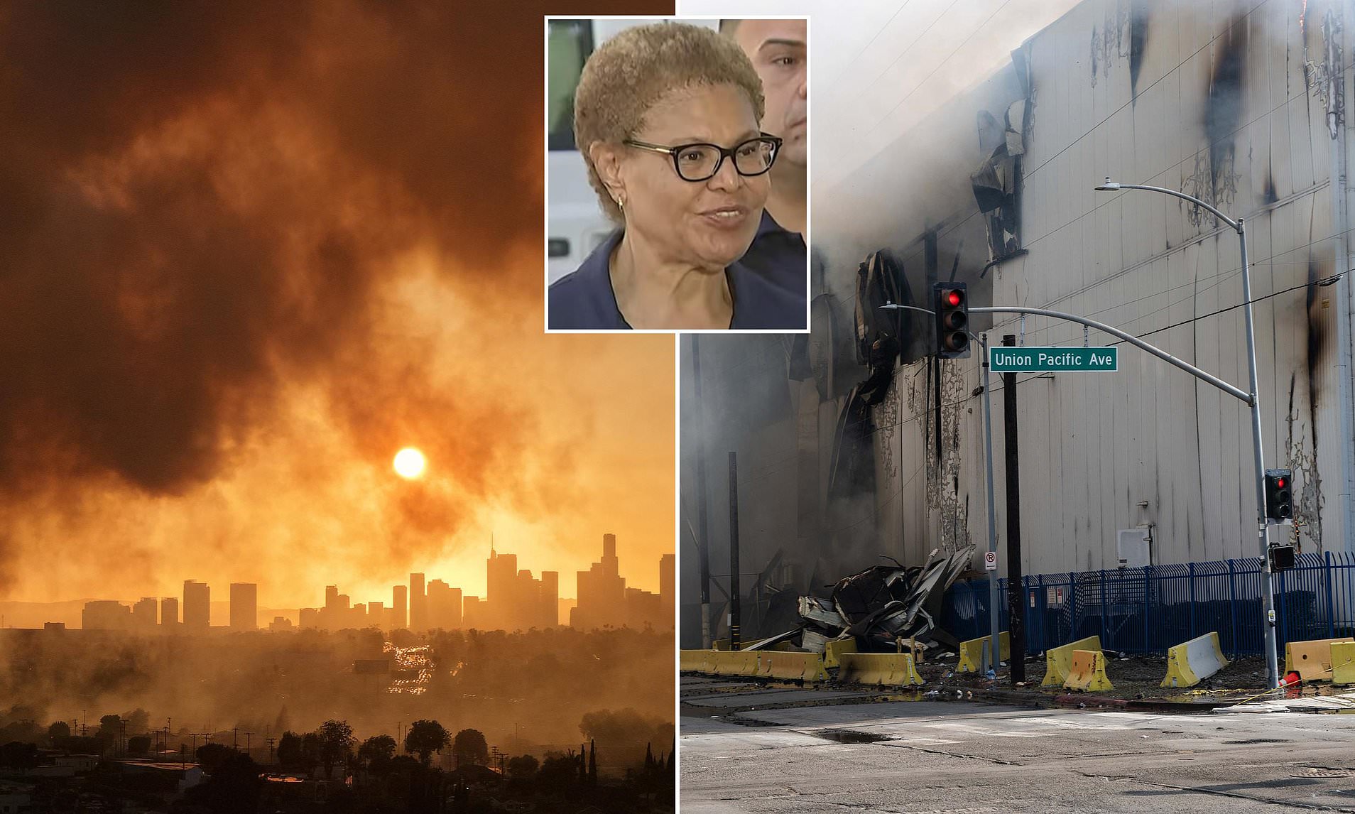LA mayor Karen Bass slammed for not stopping fire as she claims smoke ...