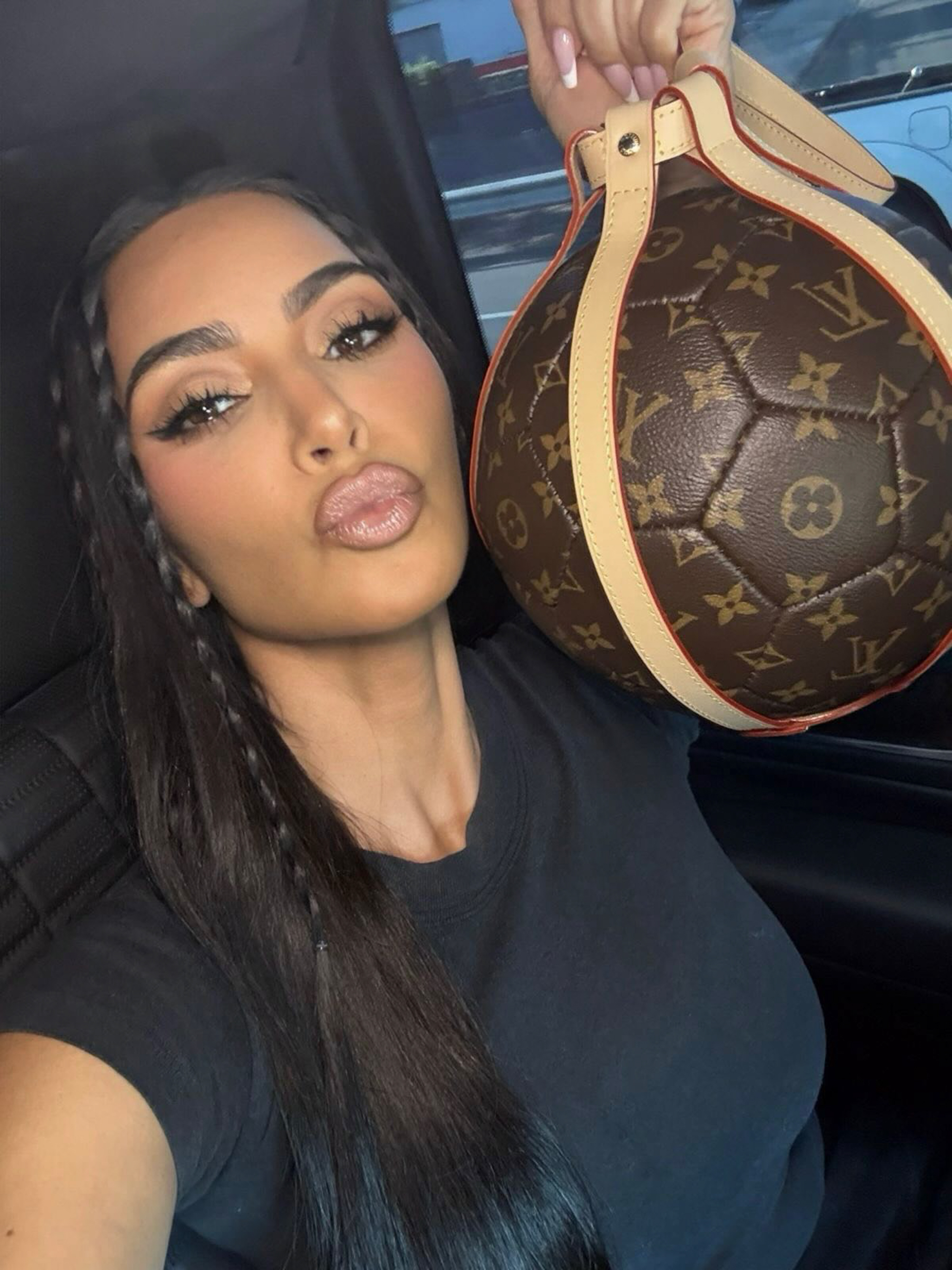 Kim Kardashian scores a rare Louis Vuitton soccer ball bag for the ...