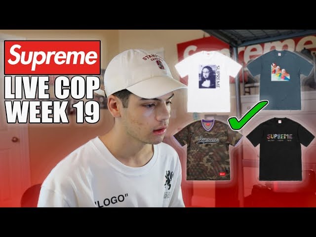 Supreme SS18 week 19 manual live cop - Summer tee madness