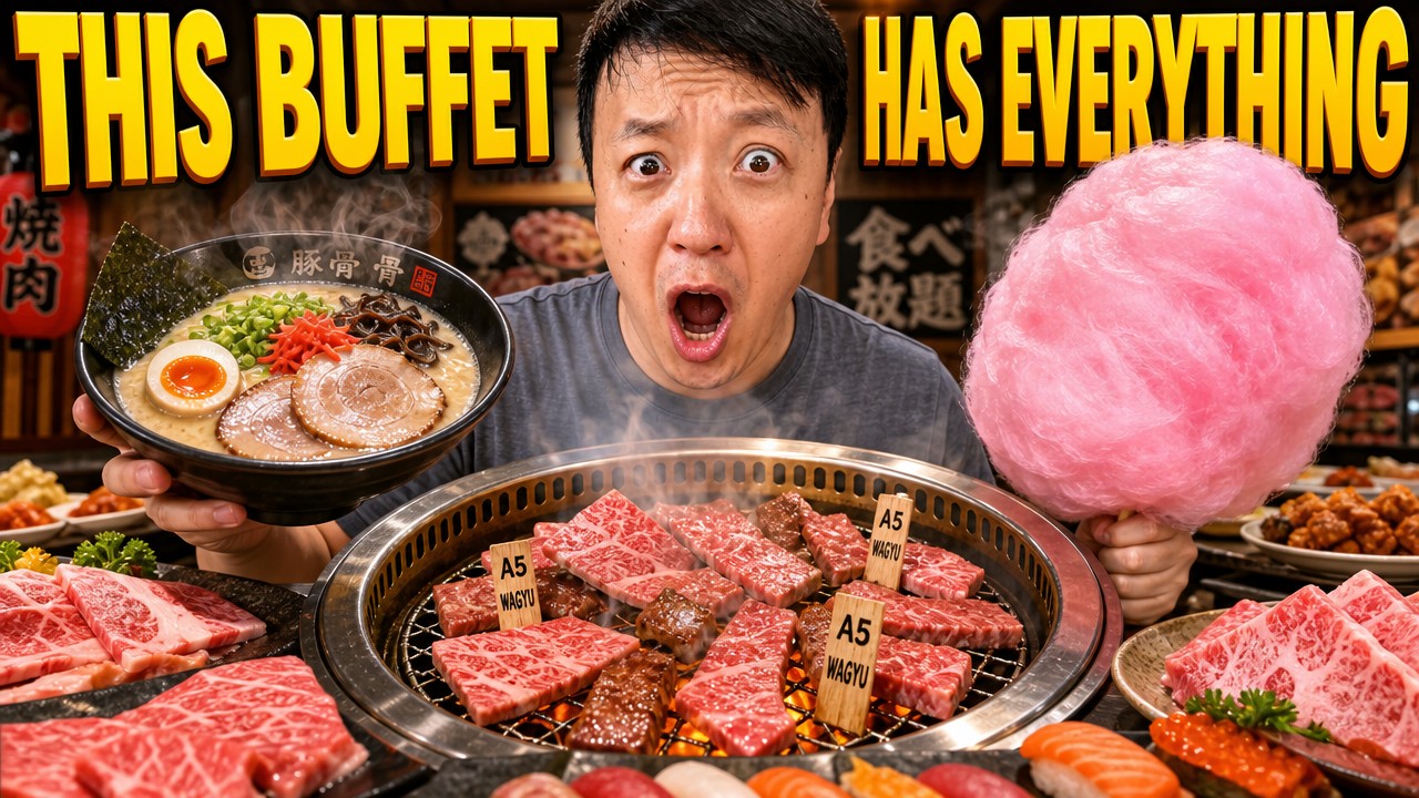 This all you can eat Japanese buffet has everything!🍣