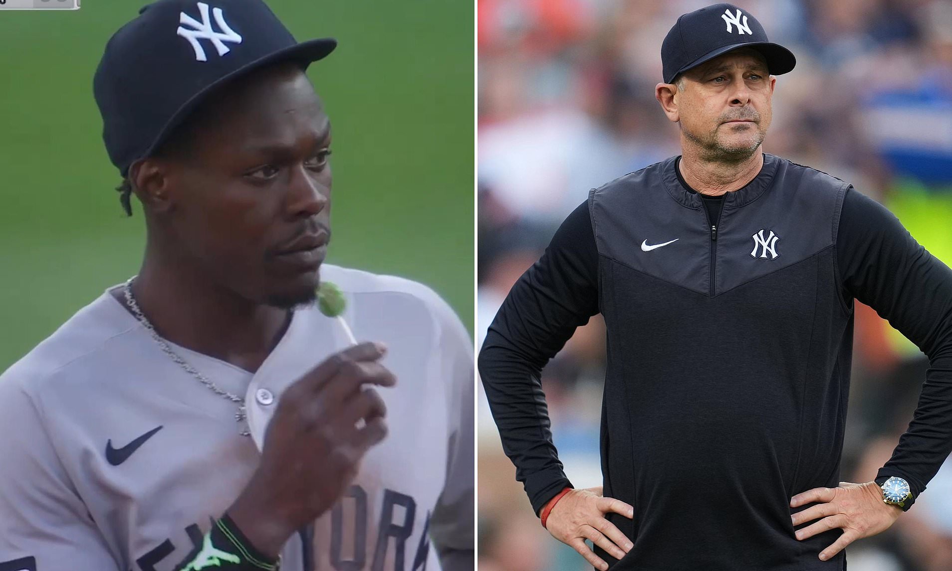 Yankees manager livid as star man plays second base with a lollipop in ...