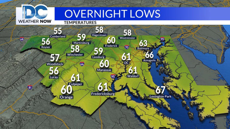 Improving weather tonight into Wednesday