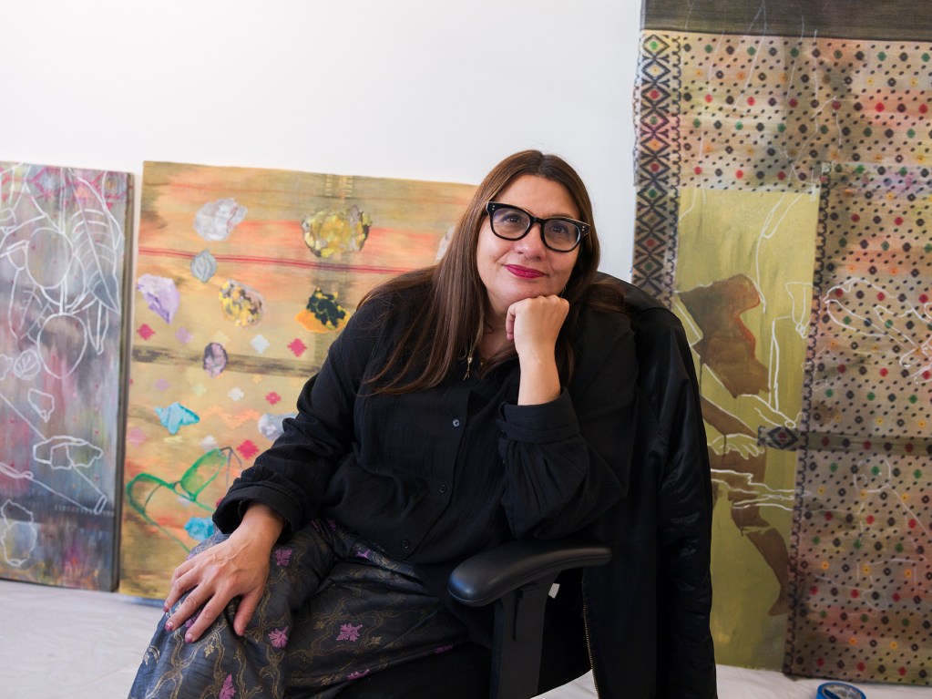 San Francisco artist Ranu Mukherjee's multimedia paintings meditate on ...