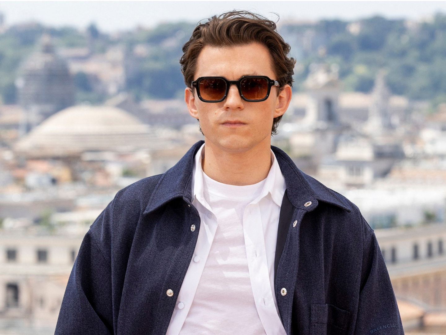 Tom Holland looks dapper at ‘Spider-Man: Brand New Day’ photocall in ...