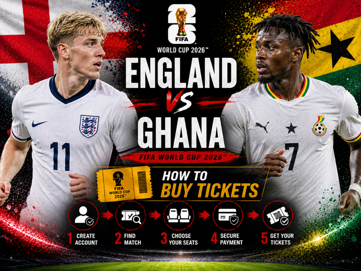 England vs Ghana FIFA World Cup 2026 tickets: How to buy official match ...