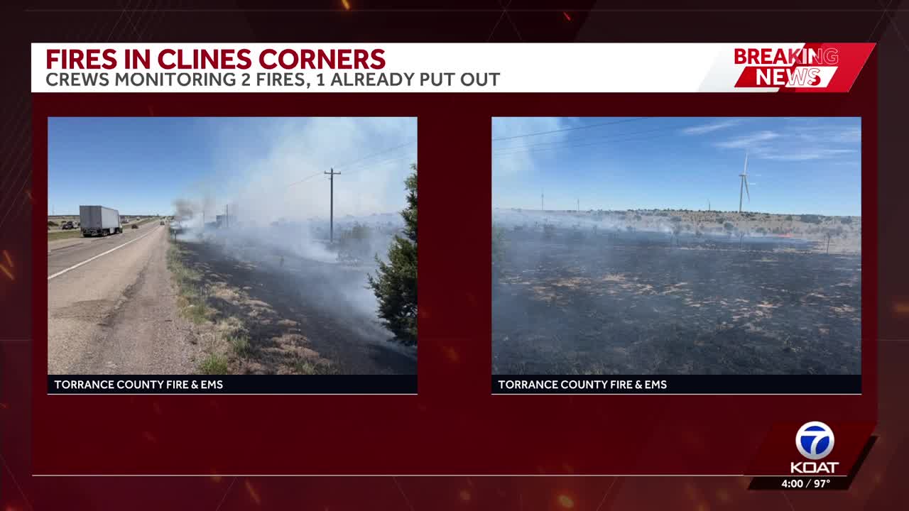I-40 closed in both directions as crews battle wildfires
