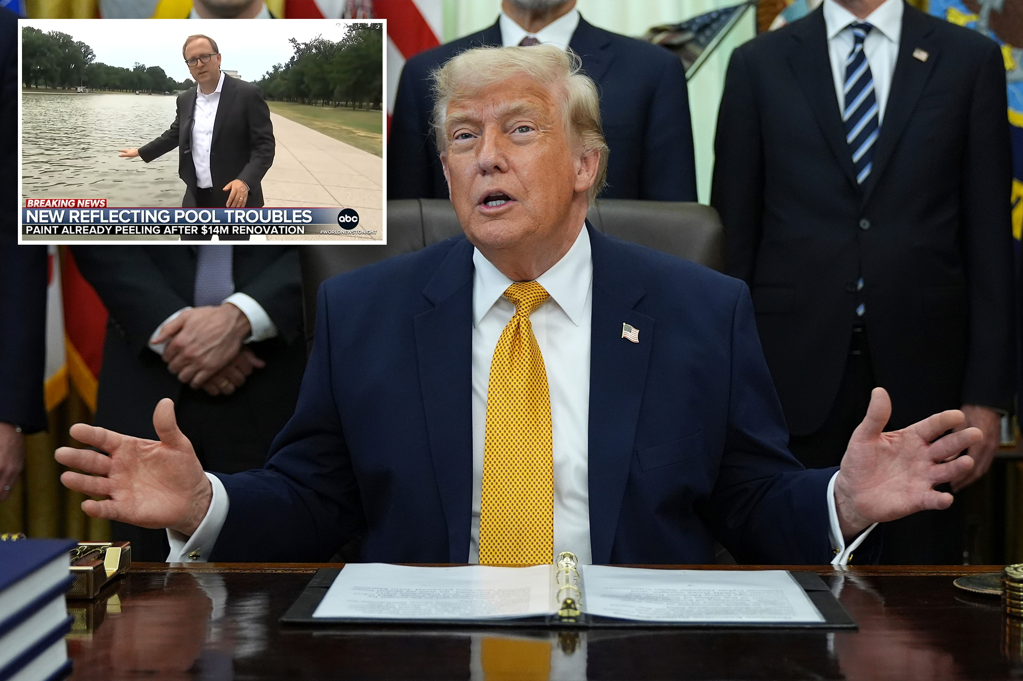 Trump threatens ABC News with new lawsuits over Reflecting Pool report ...