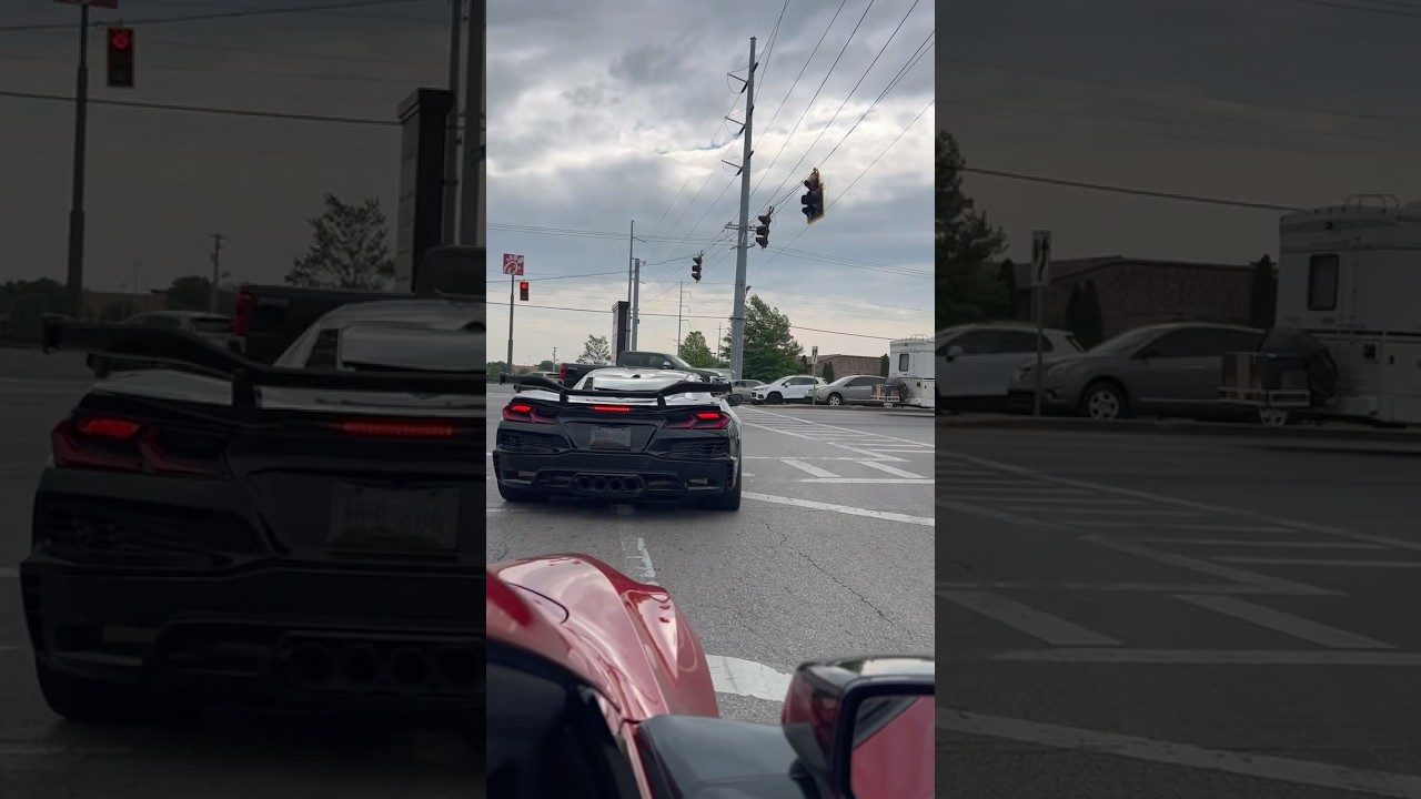 C8 Corvette Z06 with high flow cats and AWE exhaust sounding 🔥🔥🔥
