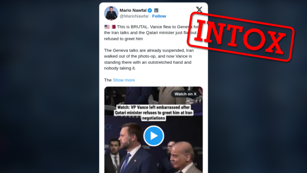 JD Vance a-t-il été snobé par le Premier ministre qatari