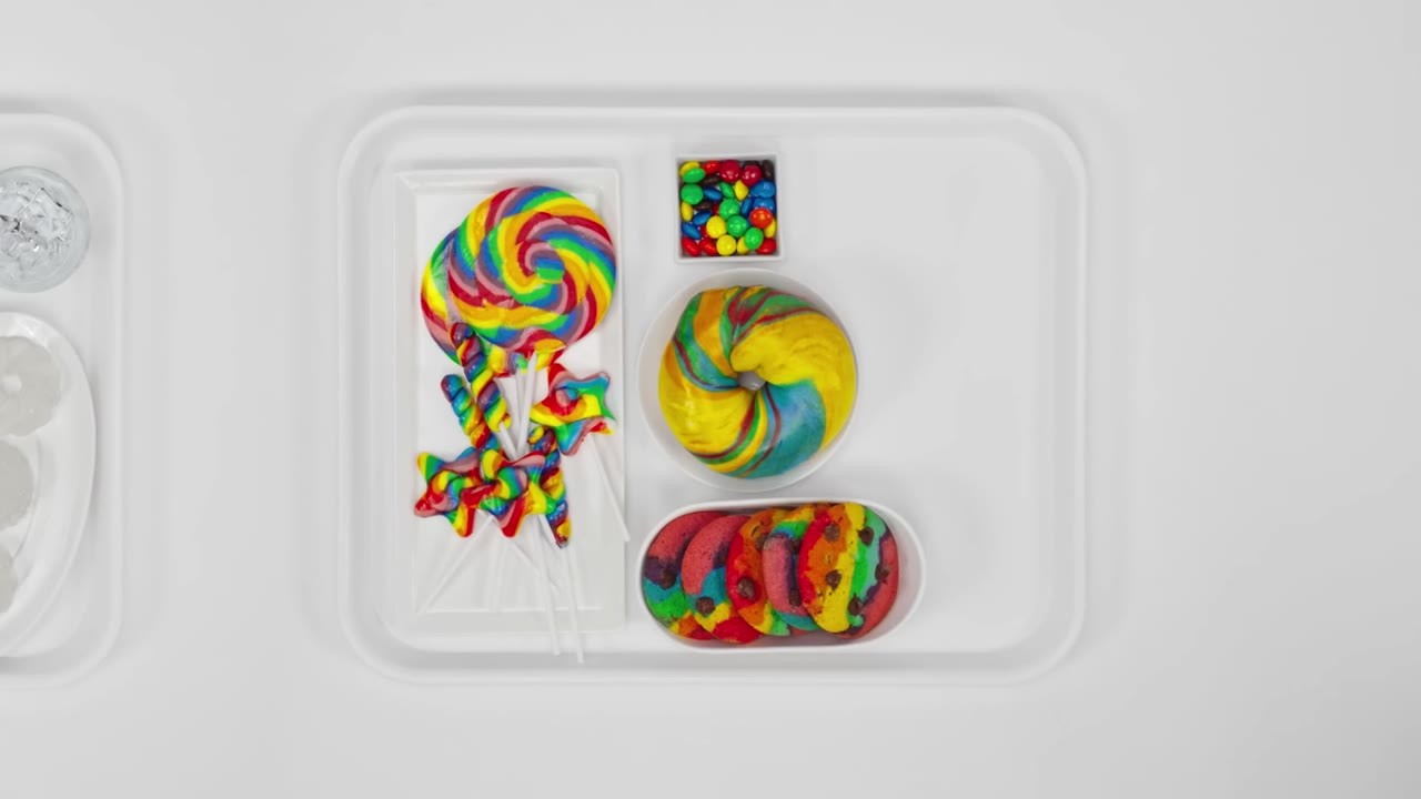 Probó comida rara de todos los colores y un bocado dejó a todos impactados