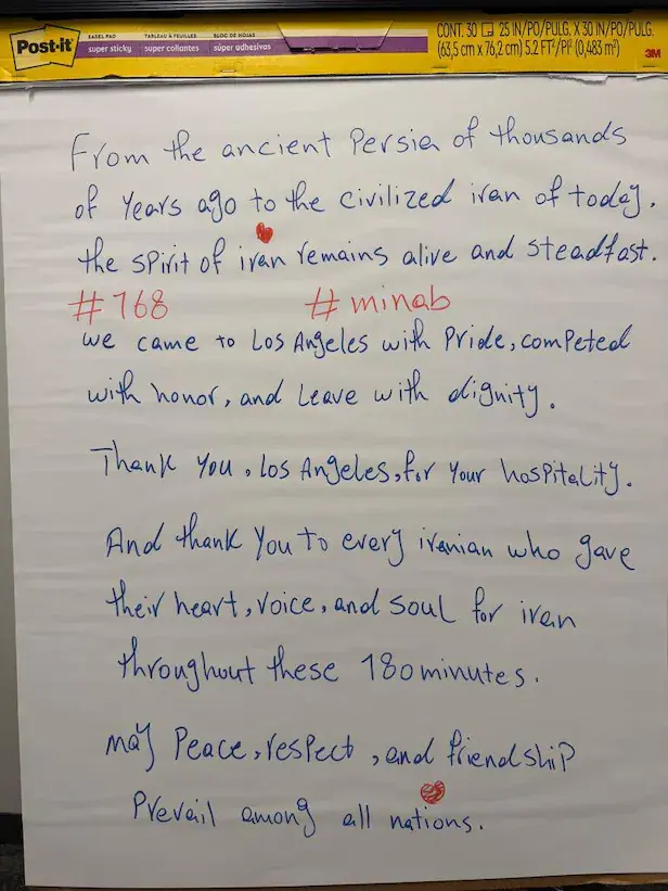 FIFA World Cup: Iran leave note in LA locker room after Belgium draw