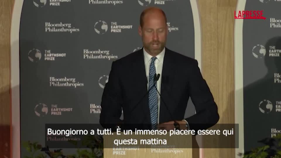 Earthshot Prize, principe William: "Ci sono progressi, mi sento più ...