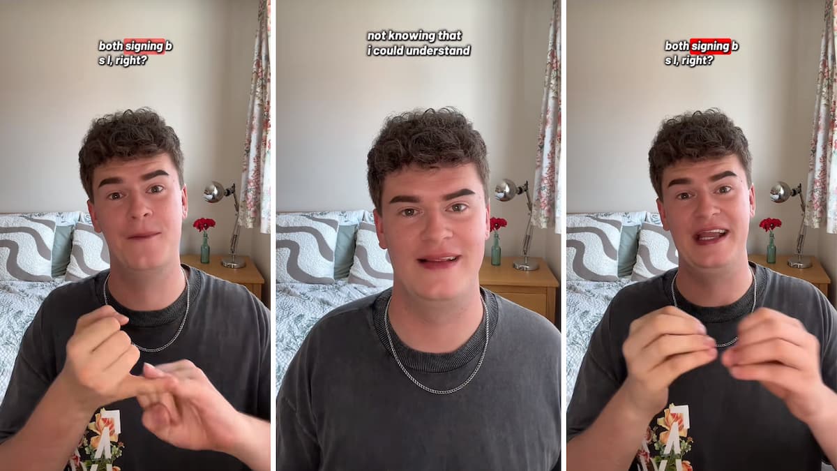 TikToker notices two deaf men insulting him in sign language, little do ...