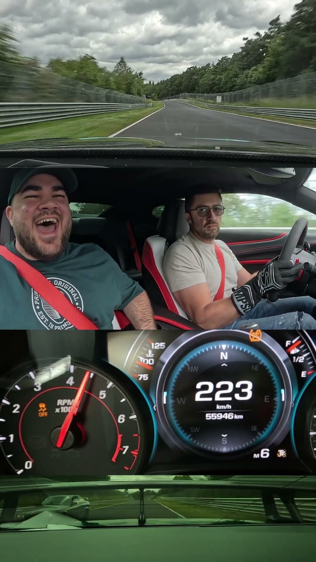 Dashboard warning cuts short this high-speed lap in Camaro ZL1