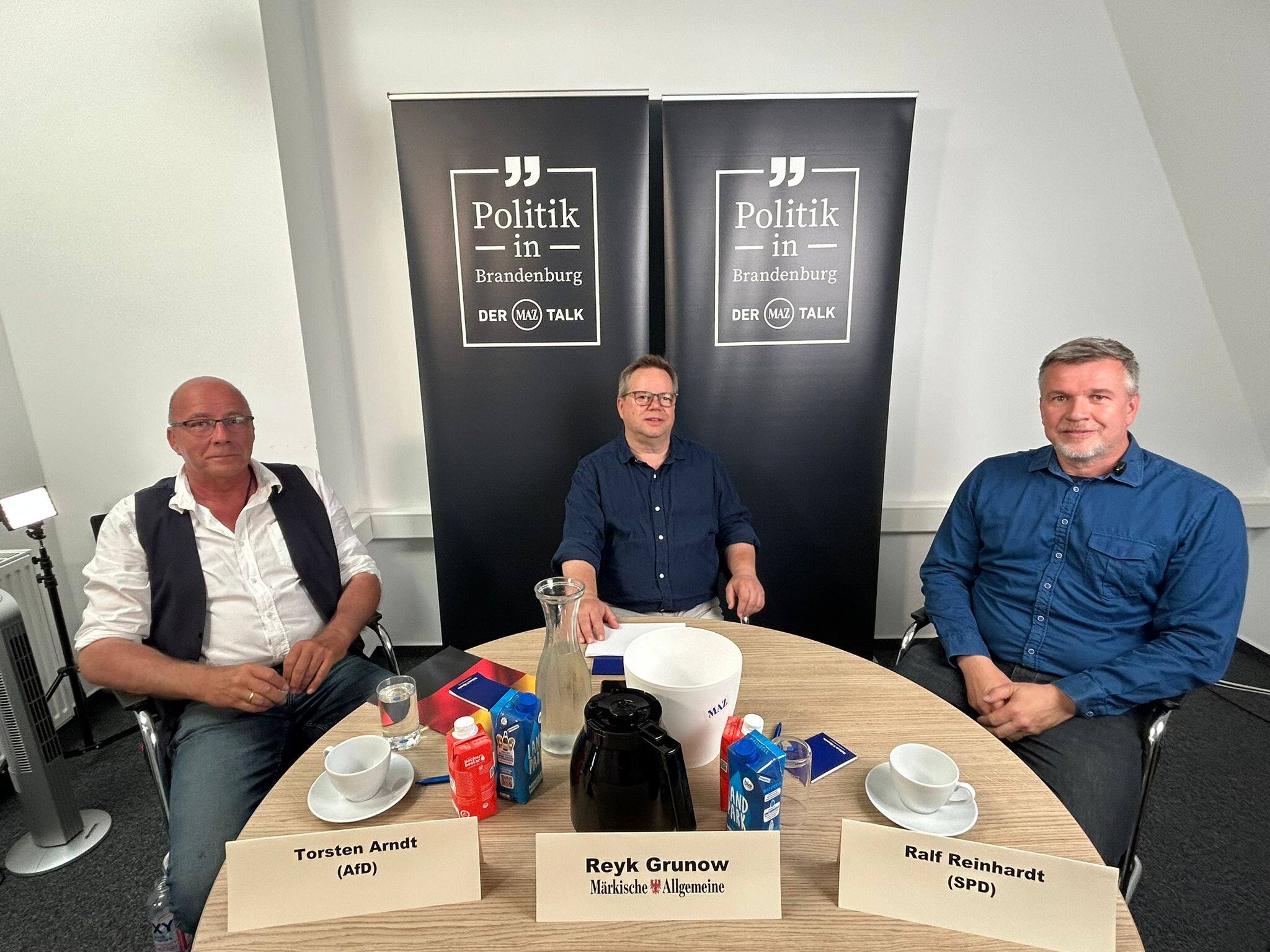 Im Video: Das MAZ-Rededuell zwischen Ralf Reinhardt und Torsten Arndt