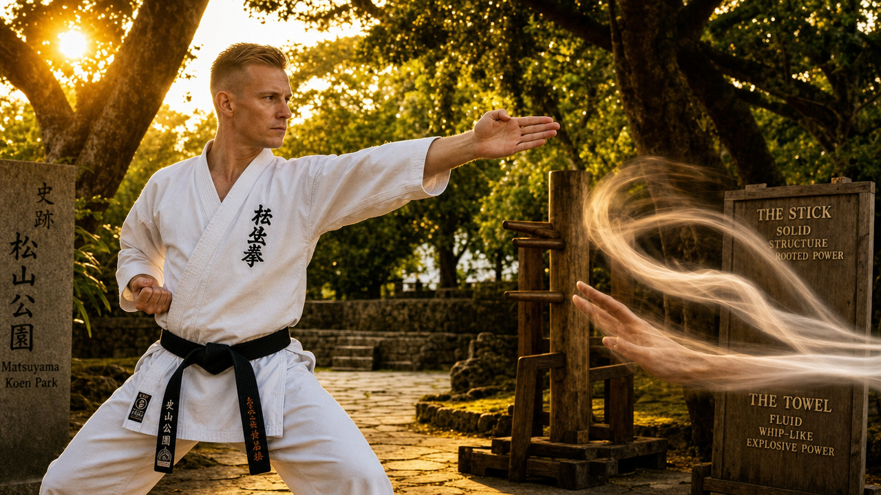 Karate masters faced a turning point when two rival power techniques ...