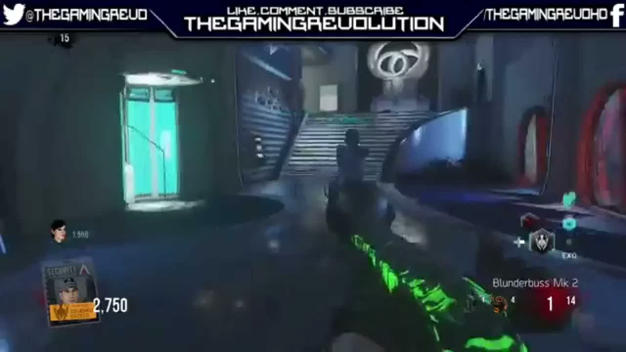 COD Advanced Warfare Exo-Zombies Descent new shotgun! Blunderbuss ...