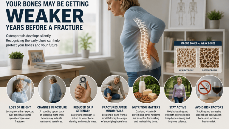 The hidden warning signs your bones may be getting weaker years before ...
