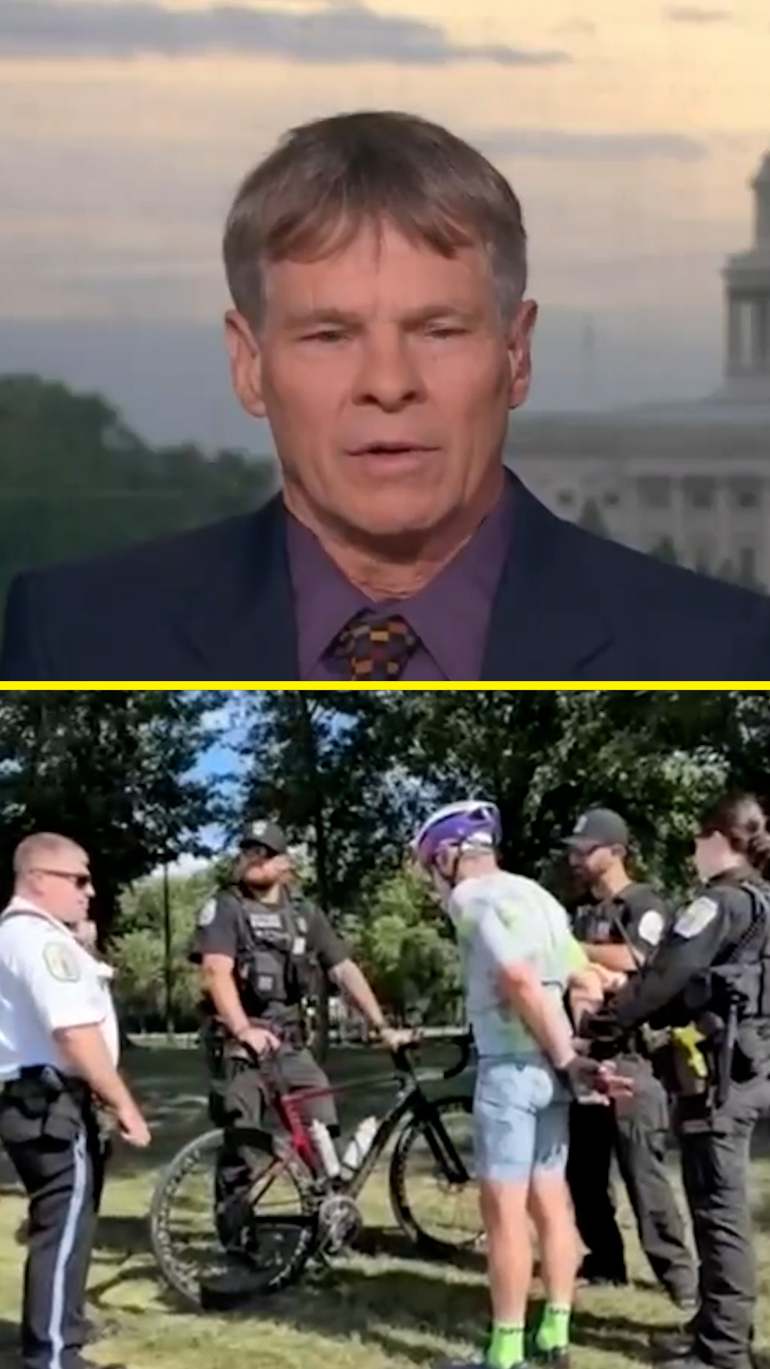 Former Olympian arrested for touching reflecting pool paint speaks out