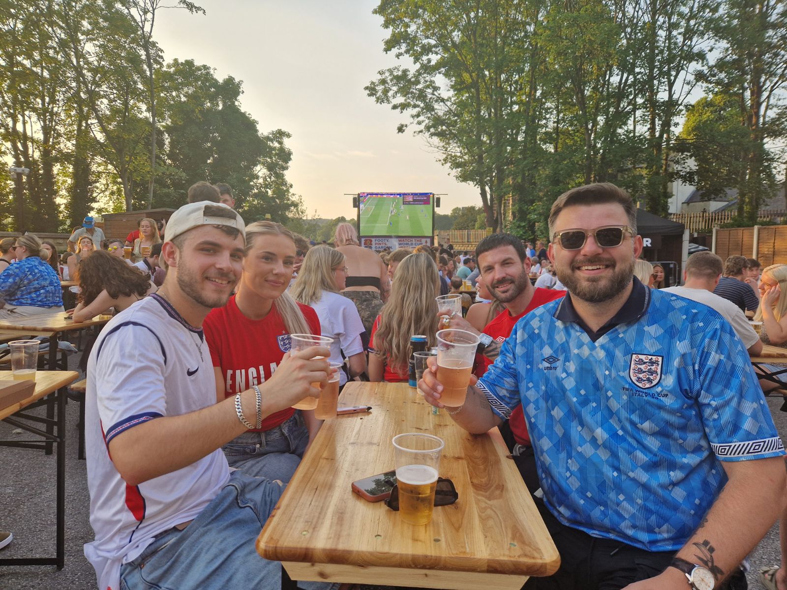 Sun kissed photographs as England fans soak up the World Cup atmosphere ...