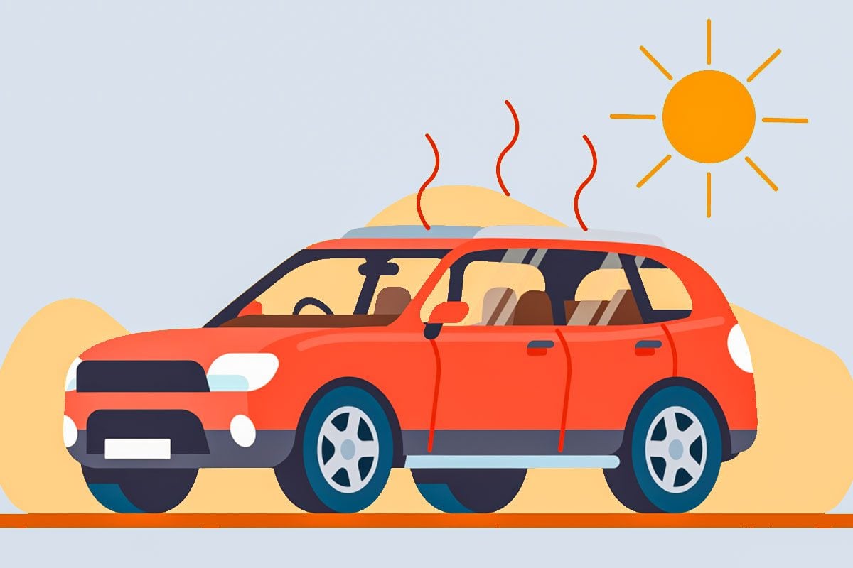 Can a hot vehicle seriously burn your skin?