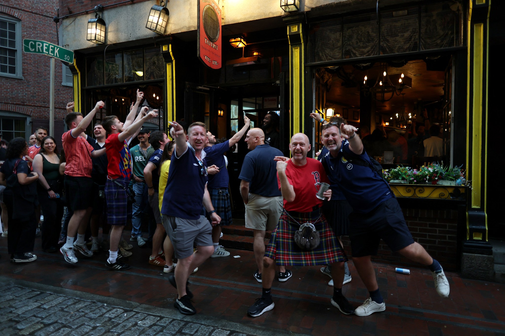Boston Irish pub welcomes Scottish World Cup fans but closes to the English
