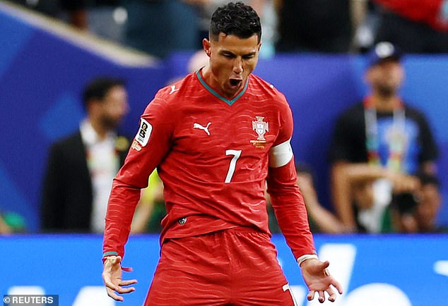 Ronaldo makes history as he becomes the first male footballer to score ...