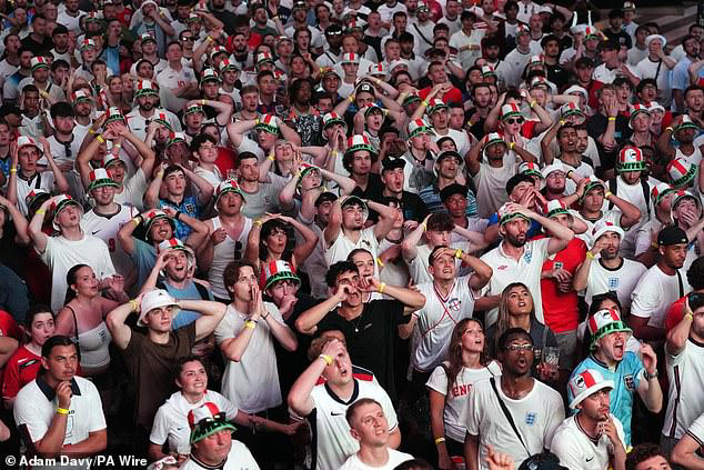 Card payments go down leaving England fans thirsty as they support the ...