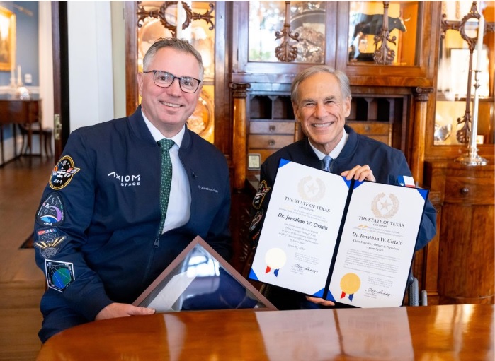 Gov. Abbott announces Axiom Space redomiciles in Texas