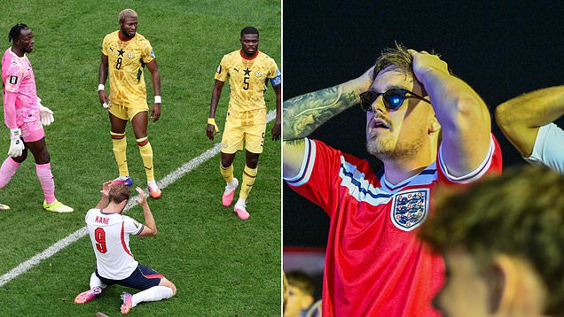 Frustrated England draw with stubborn Group L rivals Ghana