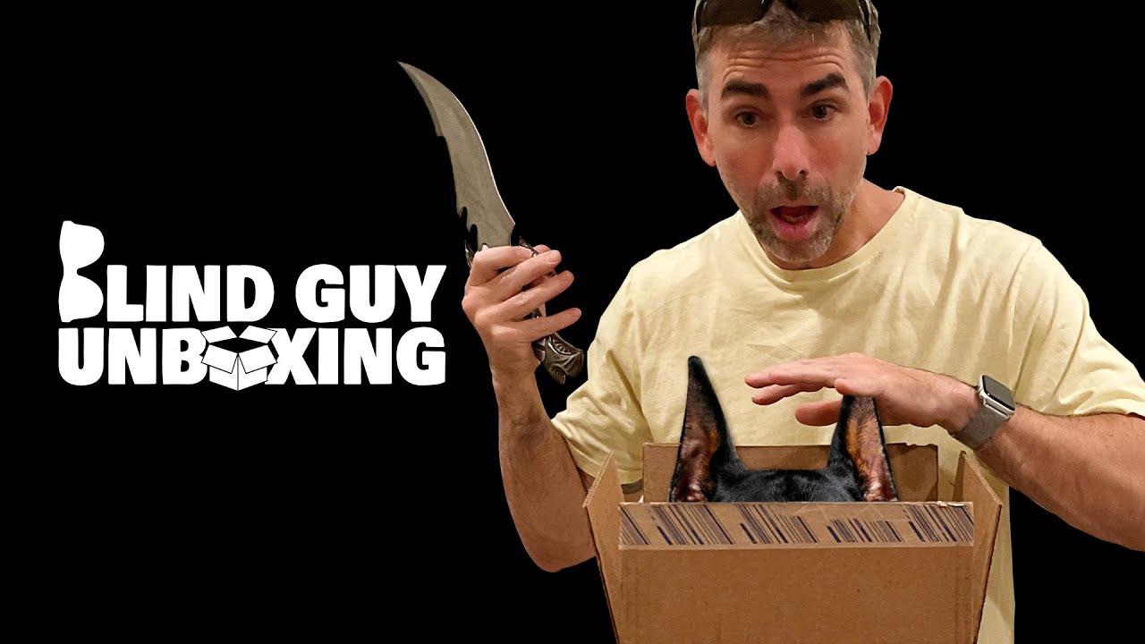 Blind guy unboxes bizarre treats & toys using only his senses!