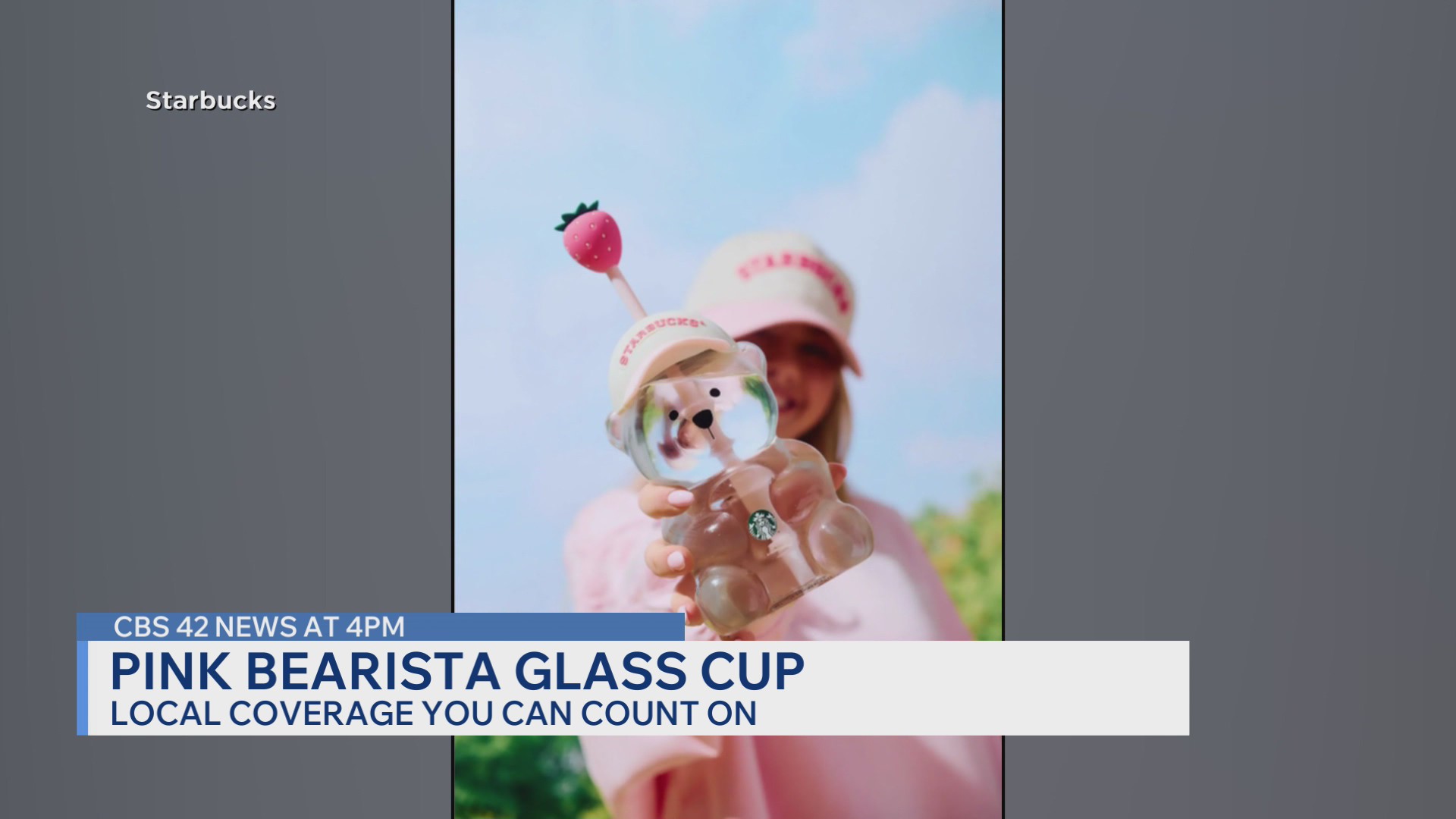 Starbucks to offer Pink Bearista™ glass cold cups