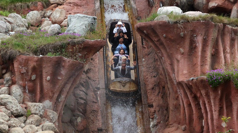 Disney scare unfolds after teen exits log ride moments before 50-foot ...
