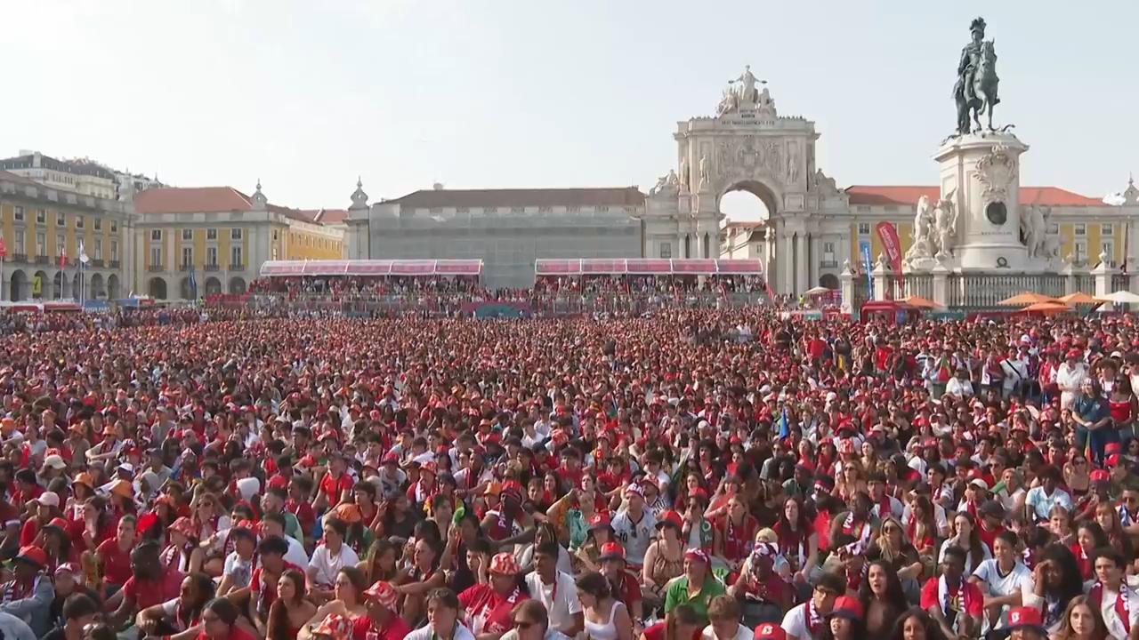 Portuguese fans celebrate in Lisbon after watching World Cup win ...