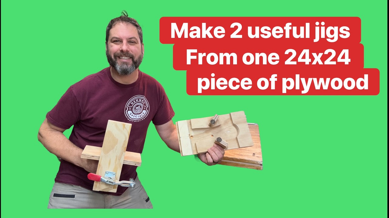 2 essential woodworking jigs from 1 sheet of plywood | DIY workshop ...