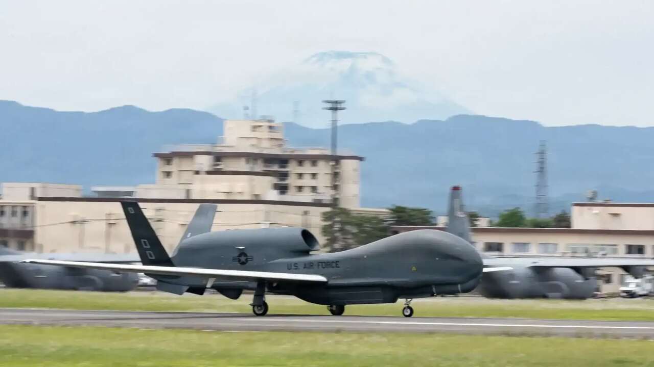 Força Aérea dos EUA reposiciona drones de vigilância Global Hawk para ...