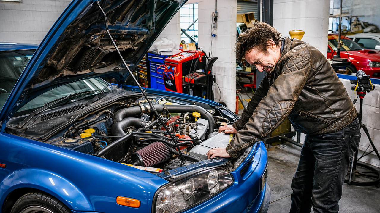 Richard Hammond’s Grand Tour Subaru breaks down