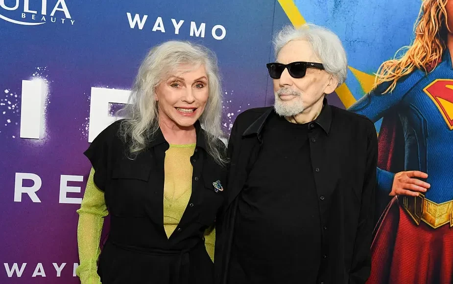 Debbie Harry reunites with Chris Stein at Supergirl premiere