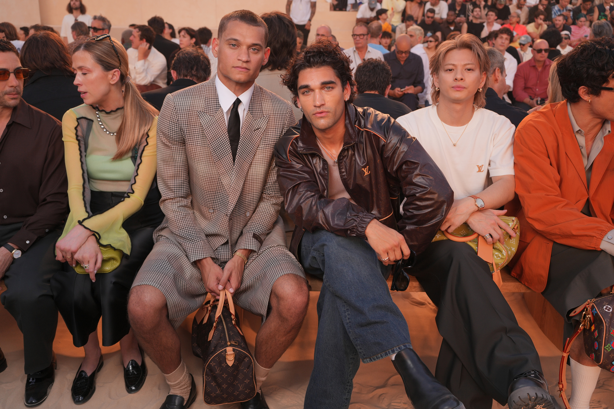 Celebrities front row at Louis Vuitton men's spring 2027 ready-to-wear show