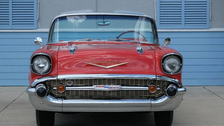 1957 Chevrolet Bel Air in period Matador Red with 283 CI V8 for sale