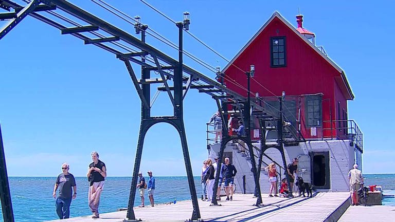 Fabulous: Visitors finally step inside Grand Haven lighthouse