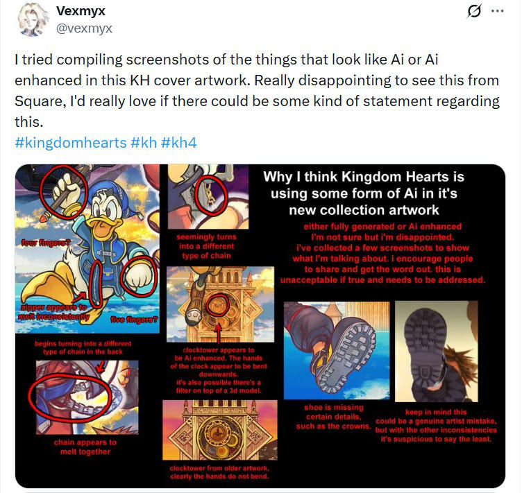Kingdom Hearts fans say its new box art used AI, and it points at a ...