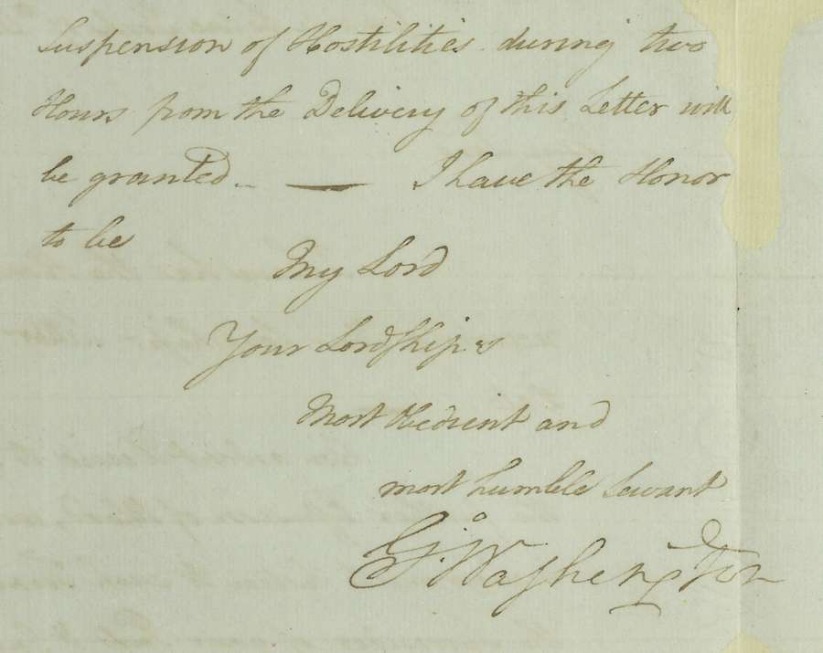 A letter signed by George Washington that helped pave the way for ...